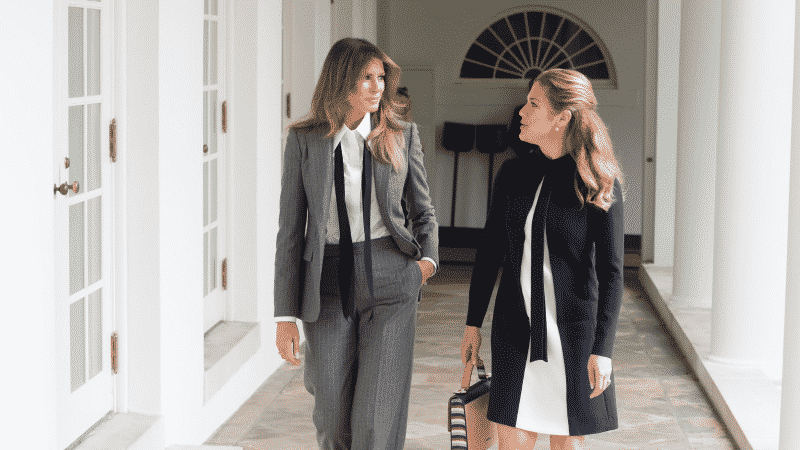 Melania Trump Speaks With Canada’s Sophie Grégoire Trudeau Following ...