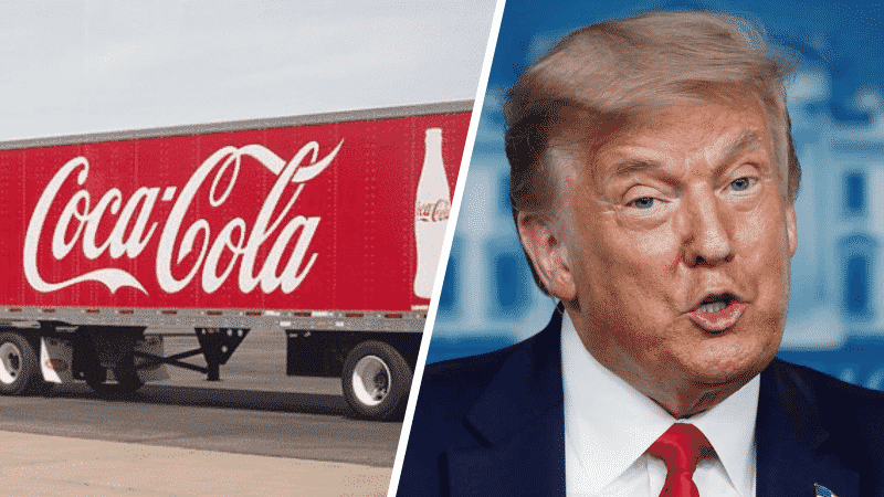 Trump Sparks Reaction After Apparent Coke Bottle Spotted in Photo ...