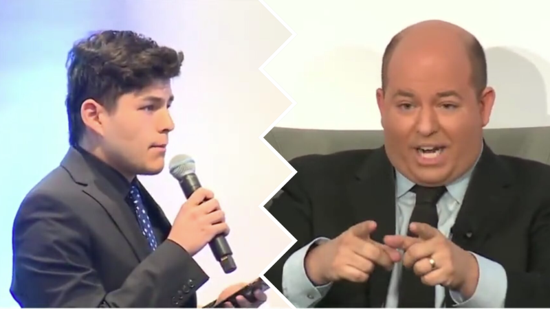 College Freshman Confronts Brian Stelter About ‘Disinformation’ on CNN ...