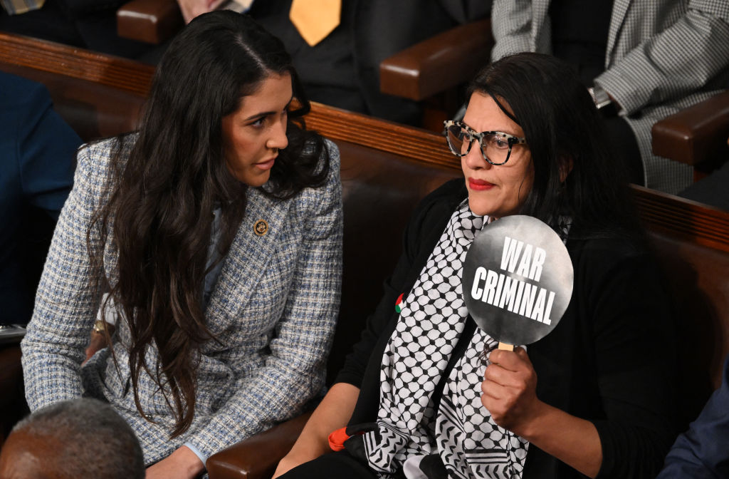‘Squad’ Member Holds Sign Up Calling Netanyahu a War Criminal During ...