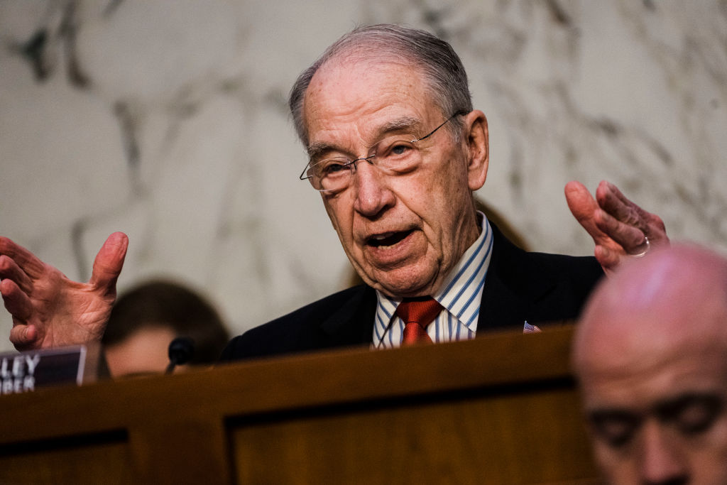 Grassley Sworn In as Pro Tempore — Third In Presidential Line of ...