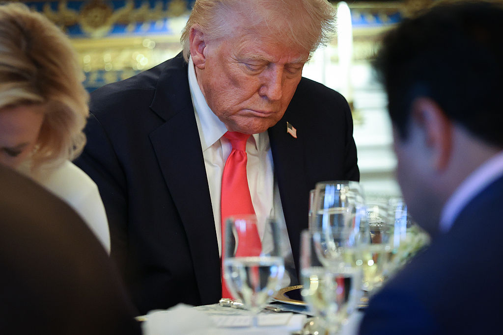 Trump Takes Part In Easter Prayer Dinner: ‘It Will Always Be ‘In God We ...