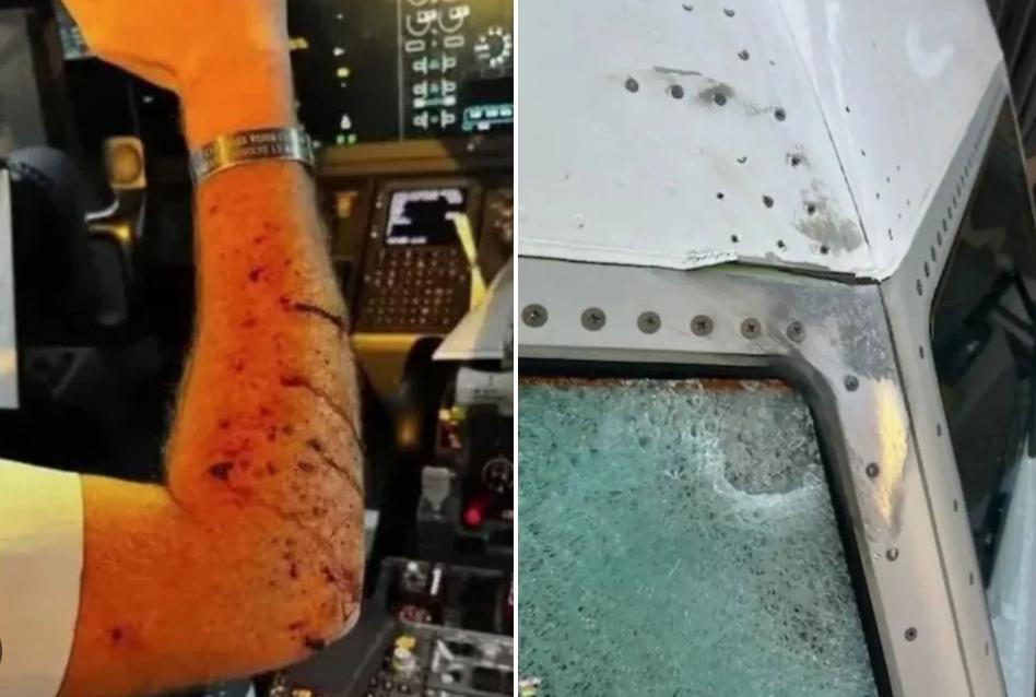 United Airlines Flight Forced To Land After Mysterious Object Hit ...
